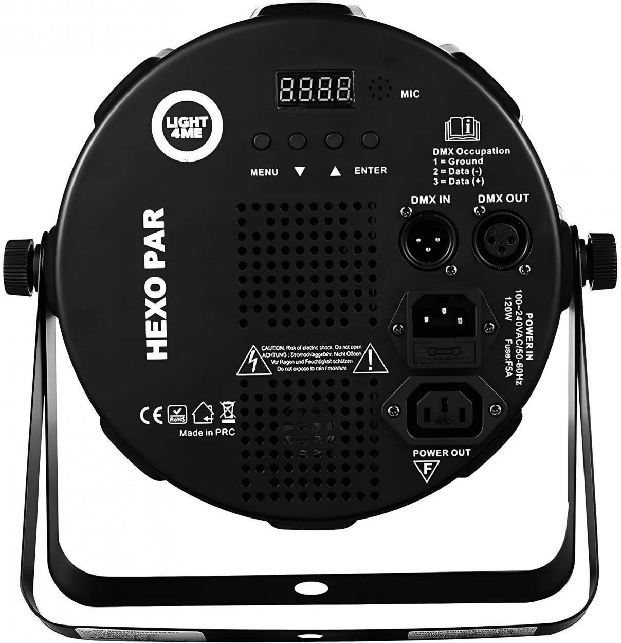 LIGHT4ME HEXO PAR 18x12W RGBWA-UV - Reflektor sceniczny LED B-STOCK ...