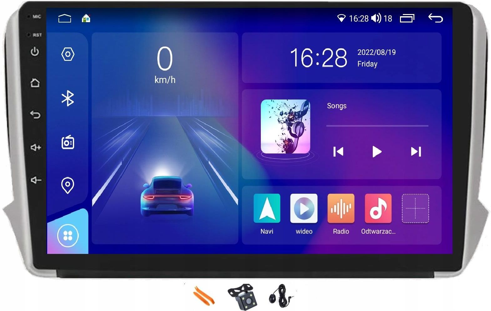 Radioodtwarzacz samochodowy Bluenavi Radio Samochodowe Nawigacja Lte ...