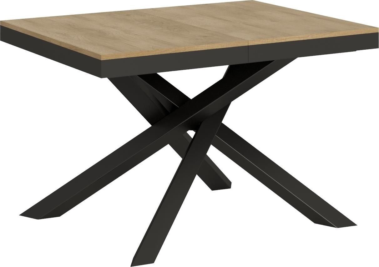 Itamoby Stół Rozkładany 90x120/224cm Stelaż Volantis Evolution Dąb Naturalny Antracyt - Opinie i ...