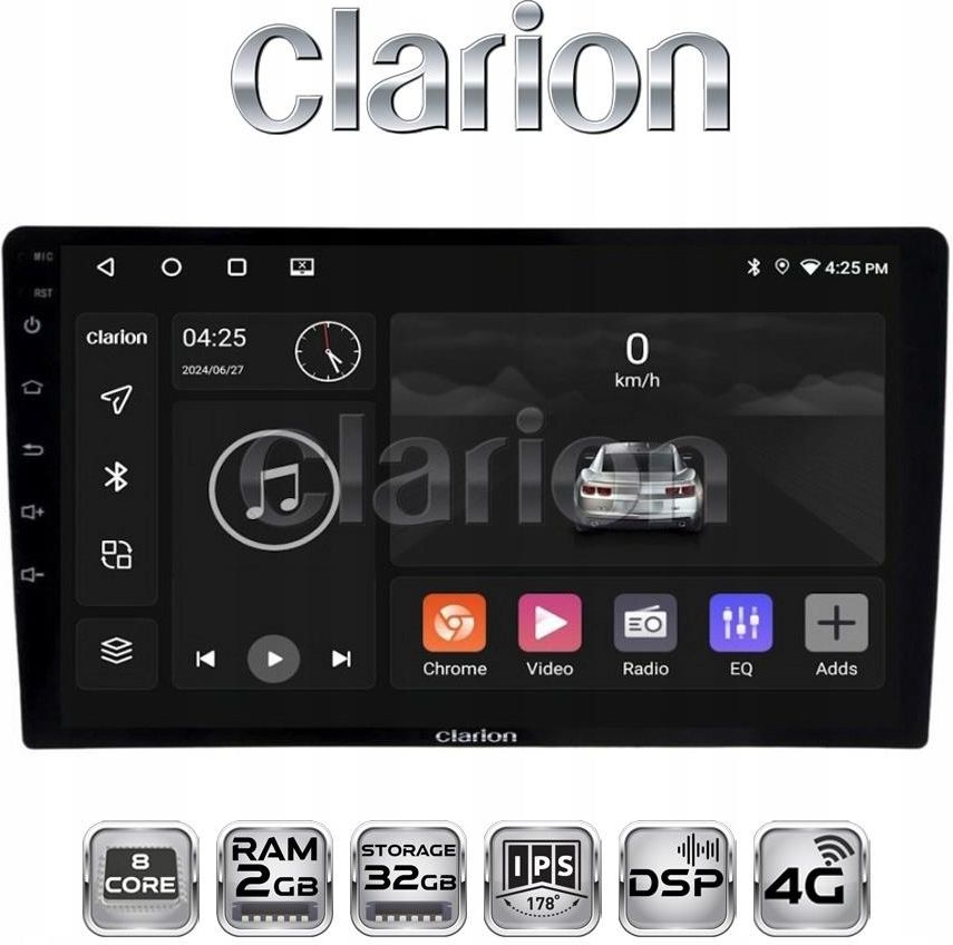 Radioodtwarzacz samochodowy Clarion Stacja Multim.clarion GL700(XD8581 ...