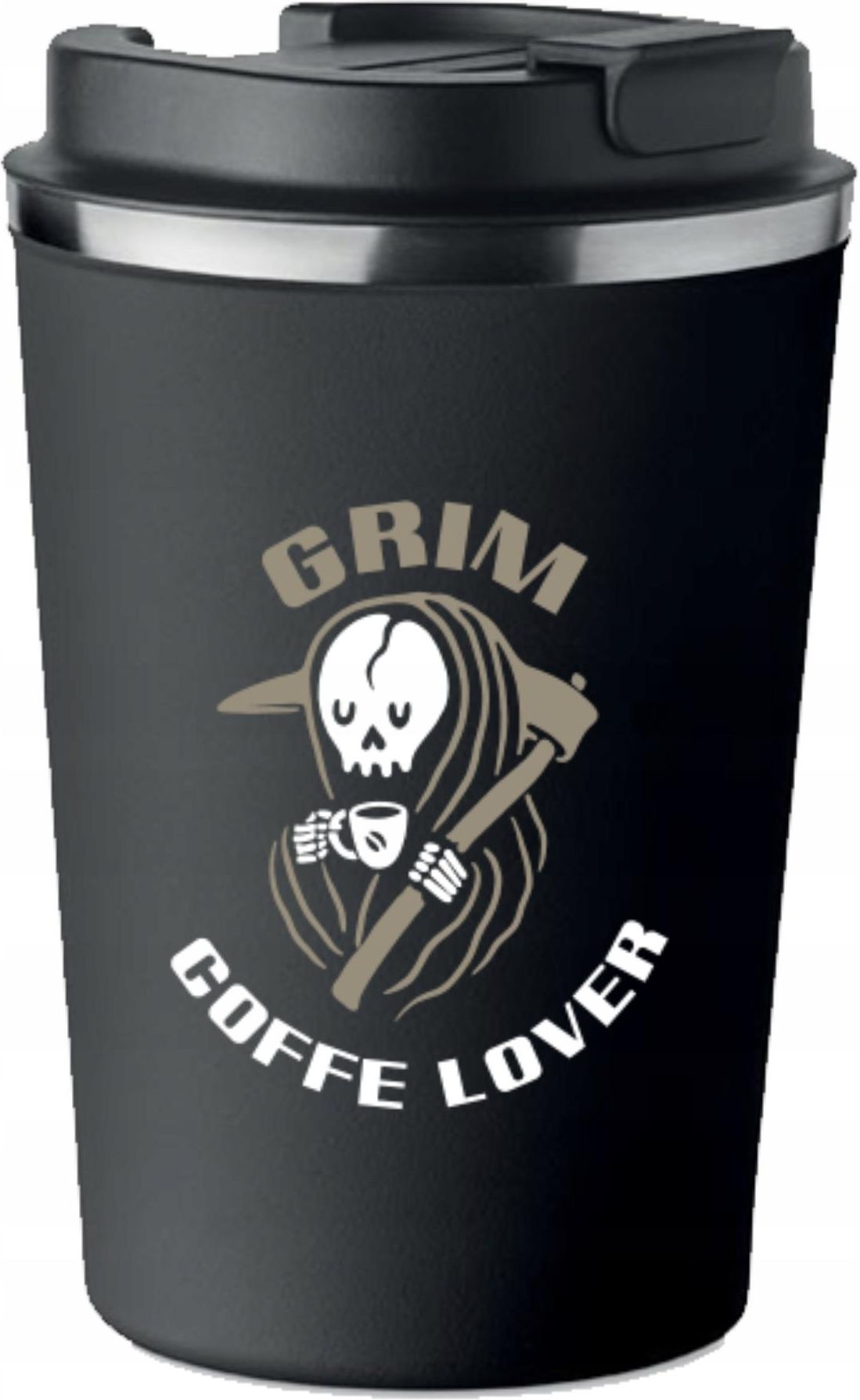 Postar Kubek Termiczny Premium Z Nadrukiem Grim Coffe Lover Reaper ...