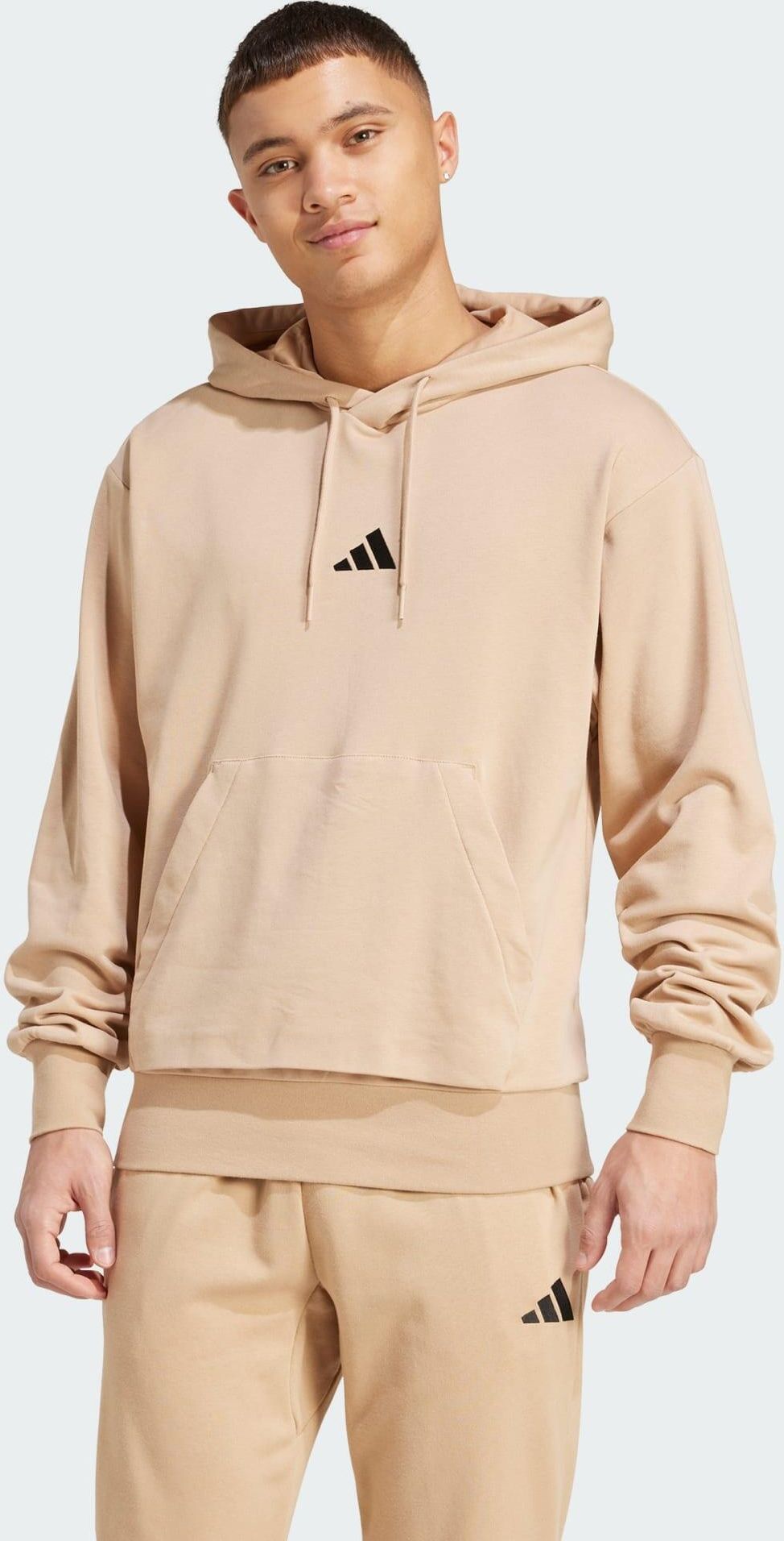 Adidas Bluza Z Kapturem Essentials Feelcozy French Terry Beżowe - Ceny ...