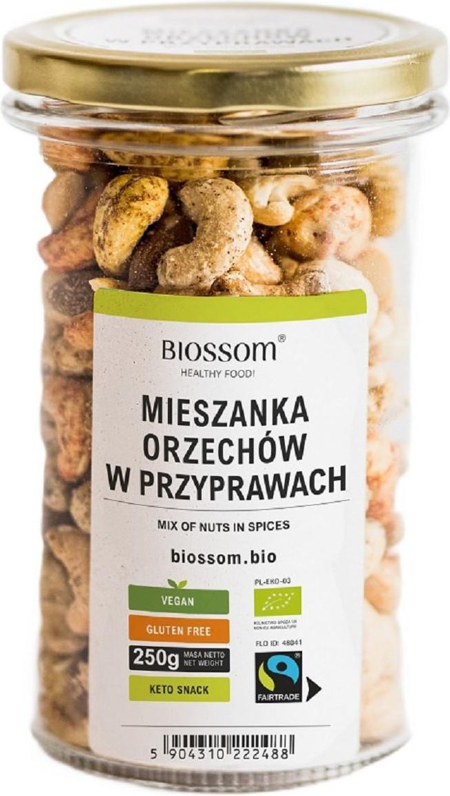 Biossom Przekąski Mix Orzechów W Przyprawach Fair Trade Bezglutenowe ...
