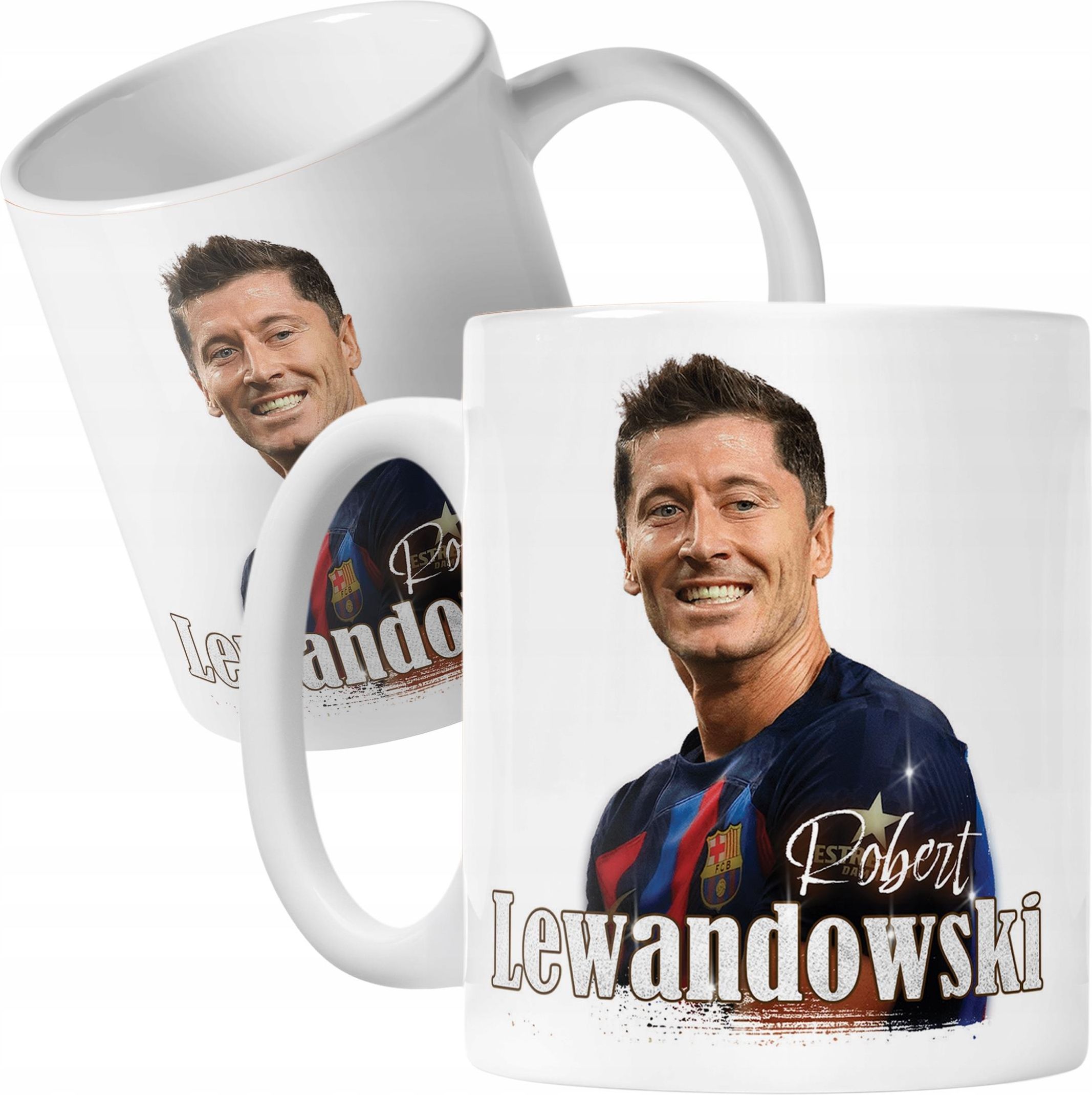 Bullz Zestaw Kubek + Podkładka Pod Mysz Robert Lewandowski Fc Barcelona (KUB330CERWHMAT22X18 ...