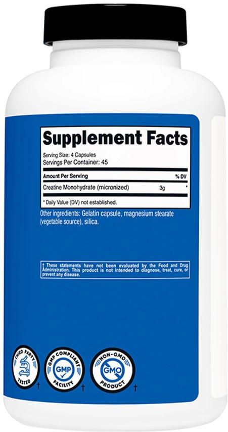 Nutricost Creatine Monohydrate Capsules 180 Kaps. - Ceny i opinie ...