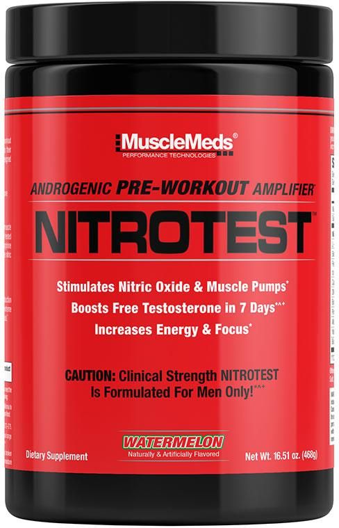Musclemeds Nitrotest 2 In 1 Pre Workout + Test Booster 468g - Ceny i ...