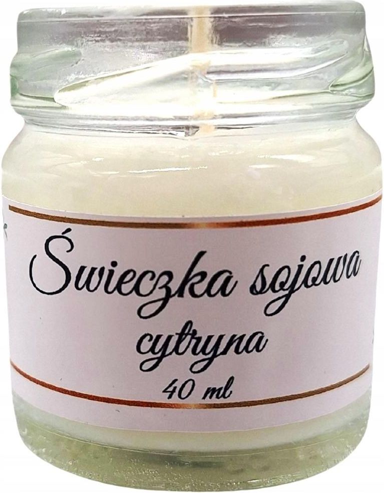 Świeczka Sojowa Cytryna 40 ml Ręcznie Robiona w Słoiczku - Opinie i ...