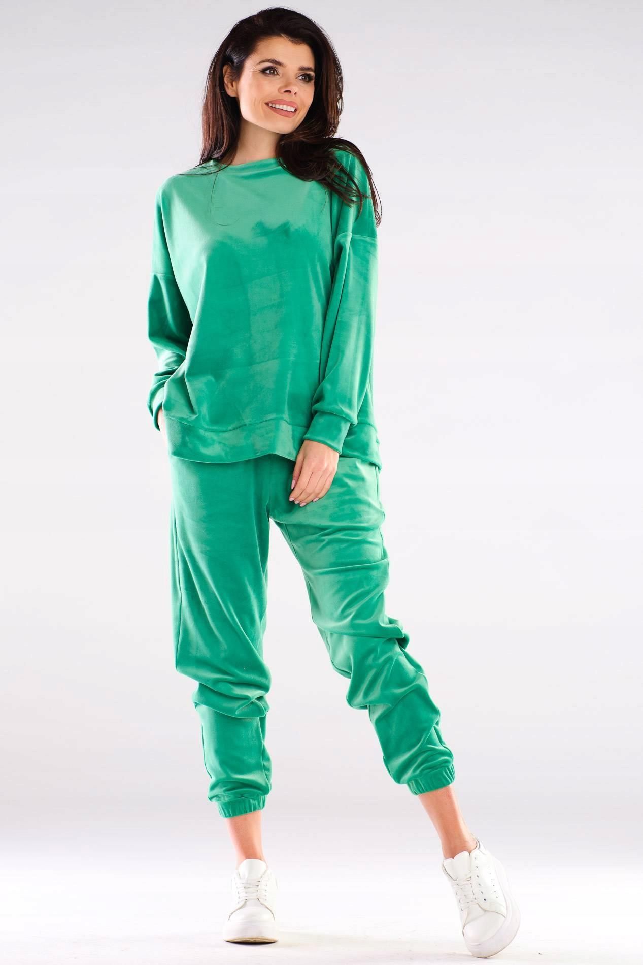 Modne Spodnie Zielony , PREMIUM JAKOŚĆ Praktyczne Spodnie Zielony Na ...