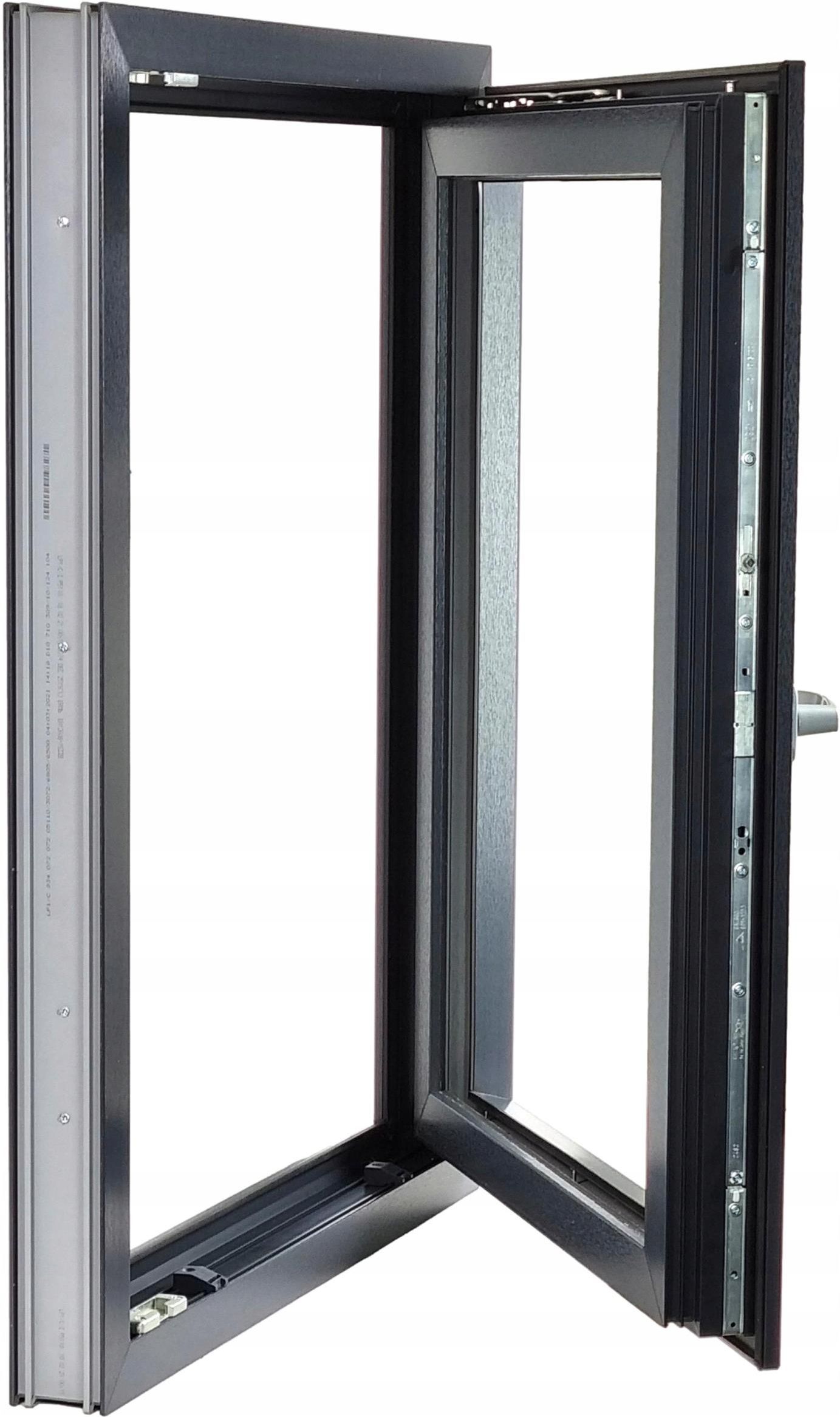 Alucon Okno Pcv Dwustronne Antracyt Prawe 40x130cm - Opinie i ceny na ...