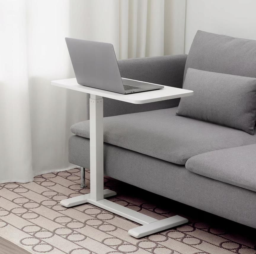Ikea Kea Bollsidan Stolik pod laptopa, biały, 68x36 cm (30574370 ...