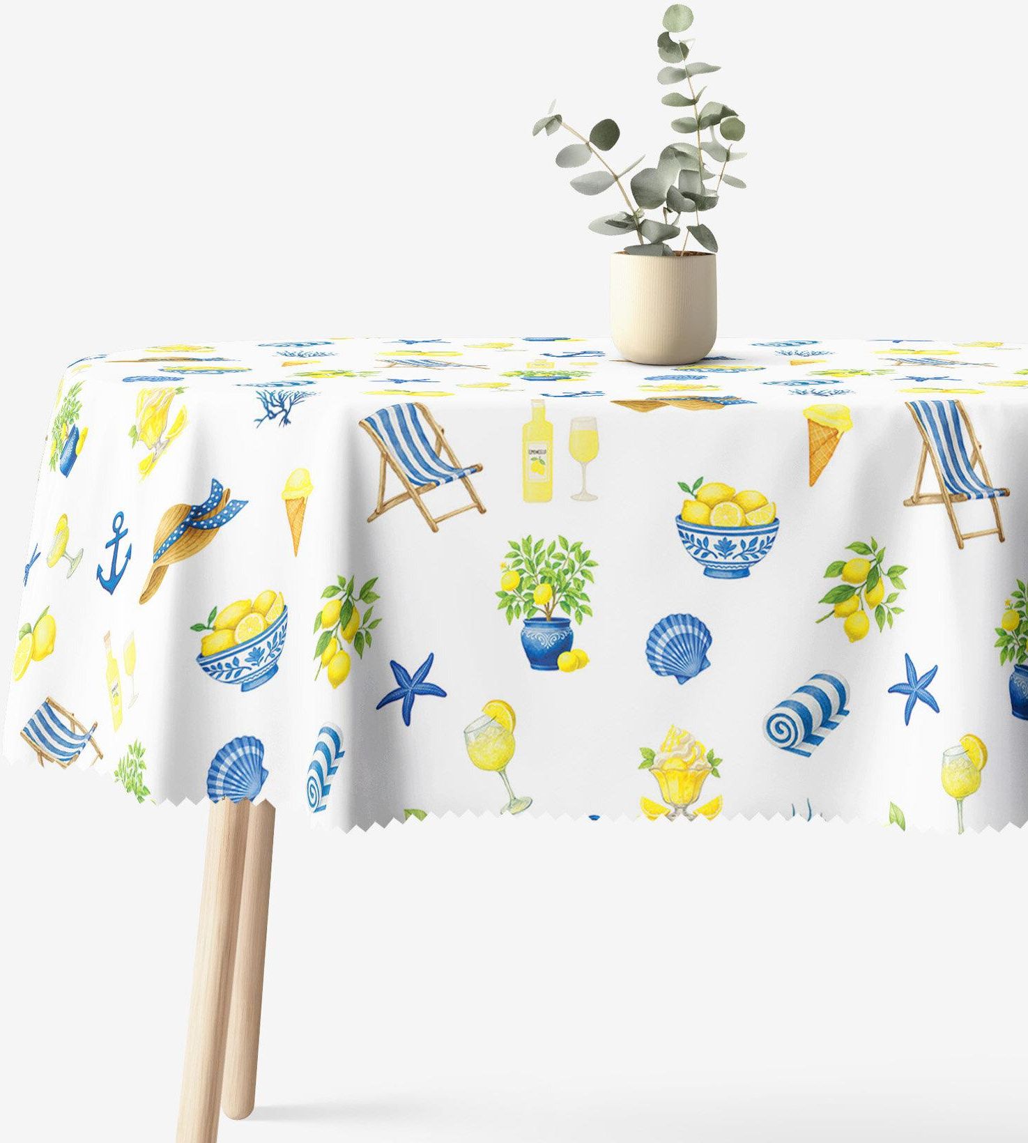 Goldea Obrus Owalny Plamoodporny Włoskie Lato 80X160Cm (2601034Q080160 ...