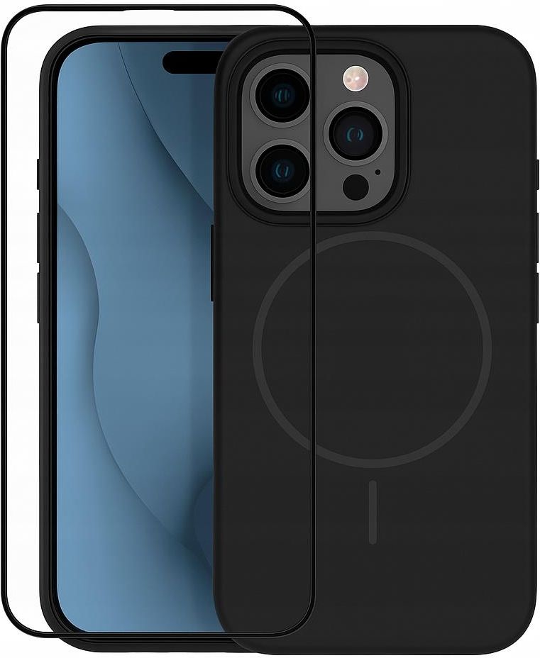 St Etui Thin Mag Safe Case Do Apple Iphone 15 Czarny Szkło Ceramics ...