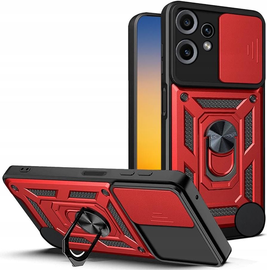 Etui Pancerne Slide Ring Cam Shield Do Oppo A5 Pro 5G - Etui na telefon ...