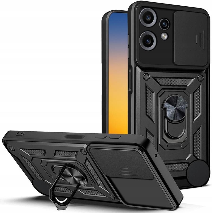 Etui Pancerne Slide Ring Cam Shield Do Oppo A5 Pro 5G - Etui na telefon ...