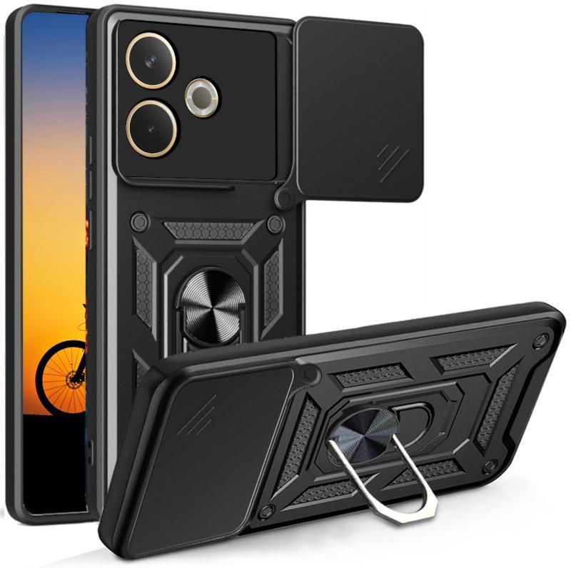 Etui Pancerne Slide Ring Cam Shield Do Oppo A5 Pro 5G - Etui na telefon ...