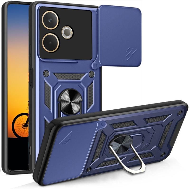 Etui Pancerne Slide Ring Cam Shield Do Oppo A5 Pro 5G - Etui na telefon ...