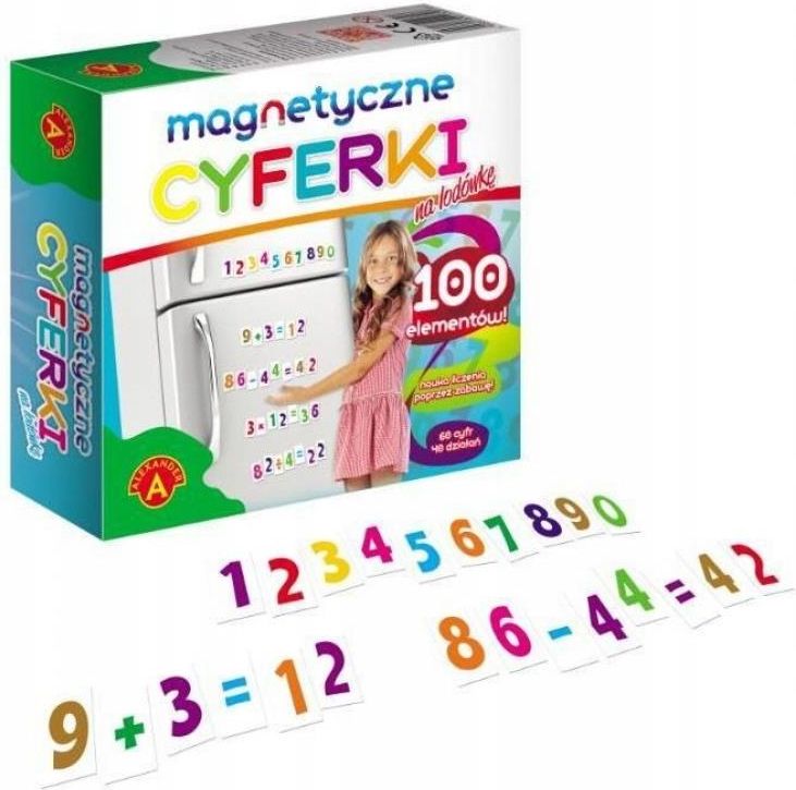 Magnetyczne Cyferki Na Lodówkę Do Układania Dla Dzieci Magnesy Z ...