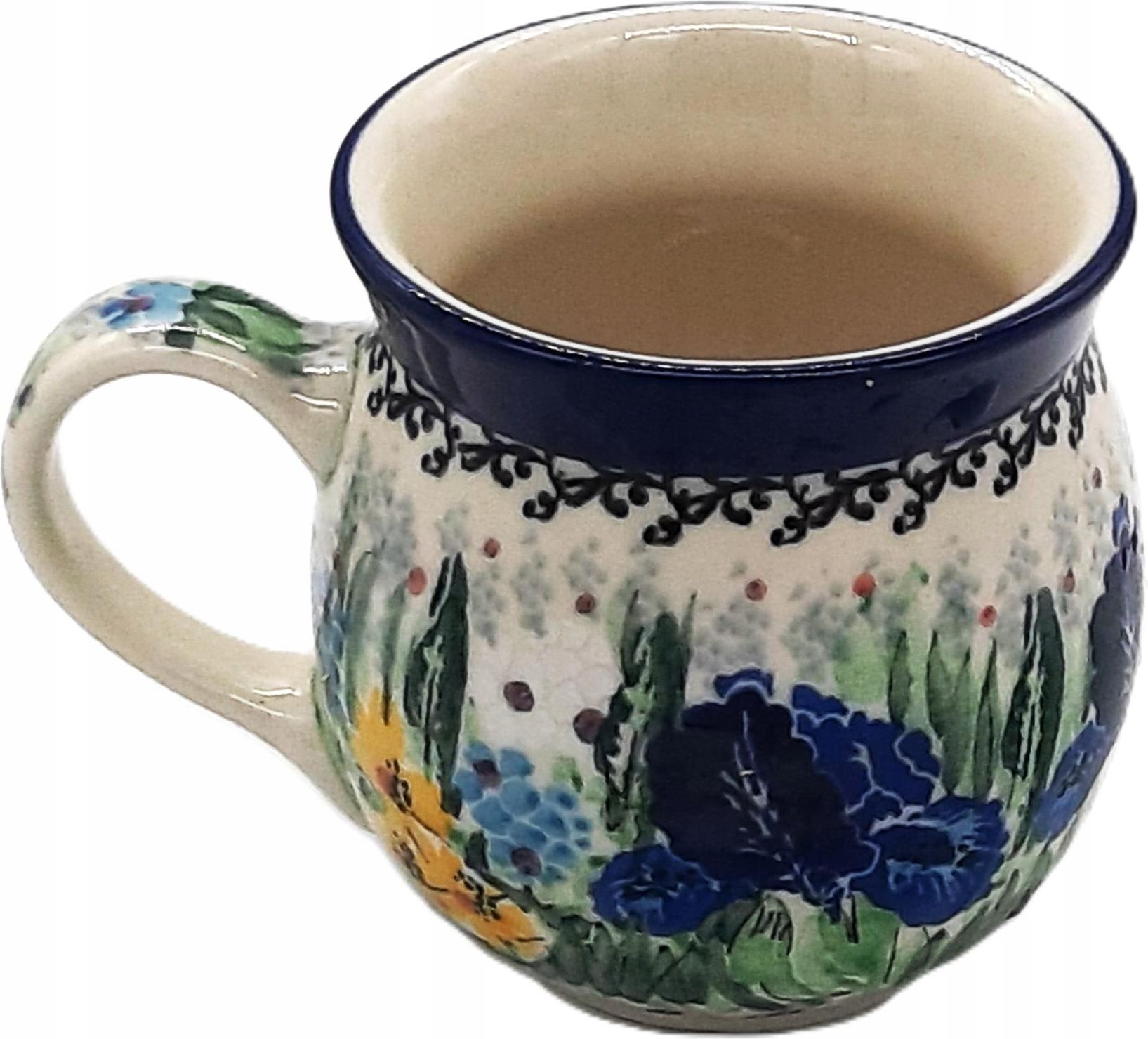 Ceramika Artystyczna Bolesławiec Kubek Czeski Do Grzańca V:0,22 L,Unikat Ceramika Bolesławiec ...