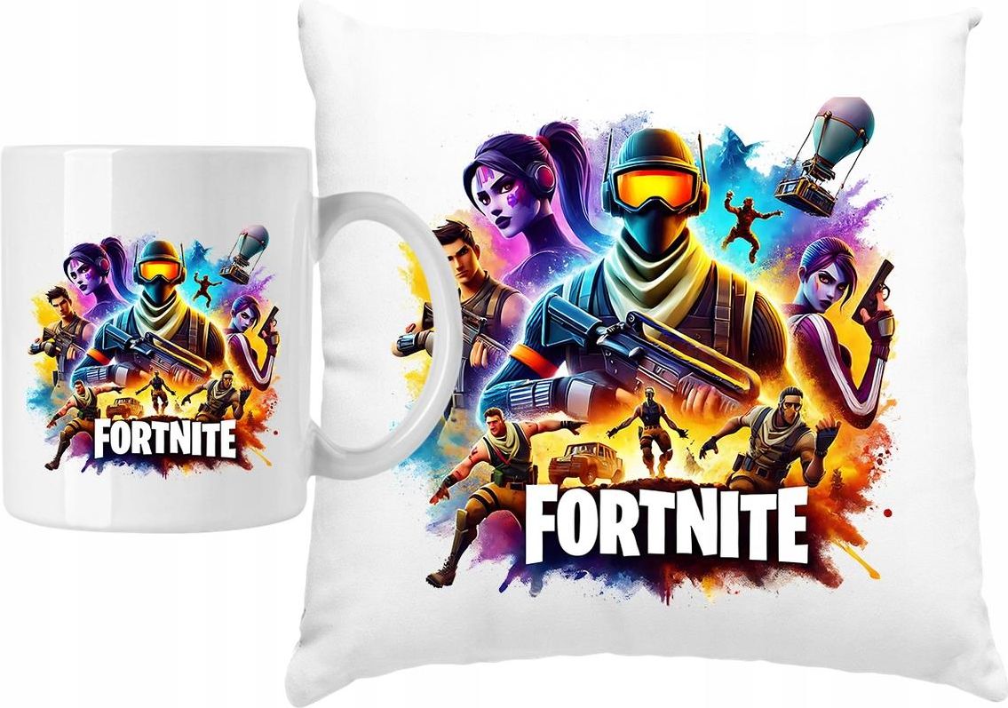 Zestaw Kubek Poduszka Fortnite Dziecięca Komplet - Opinie i atrakcyjne ...