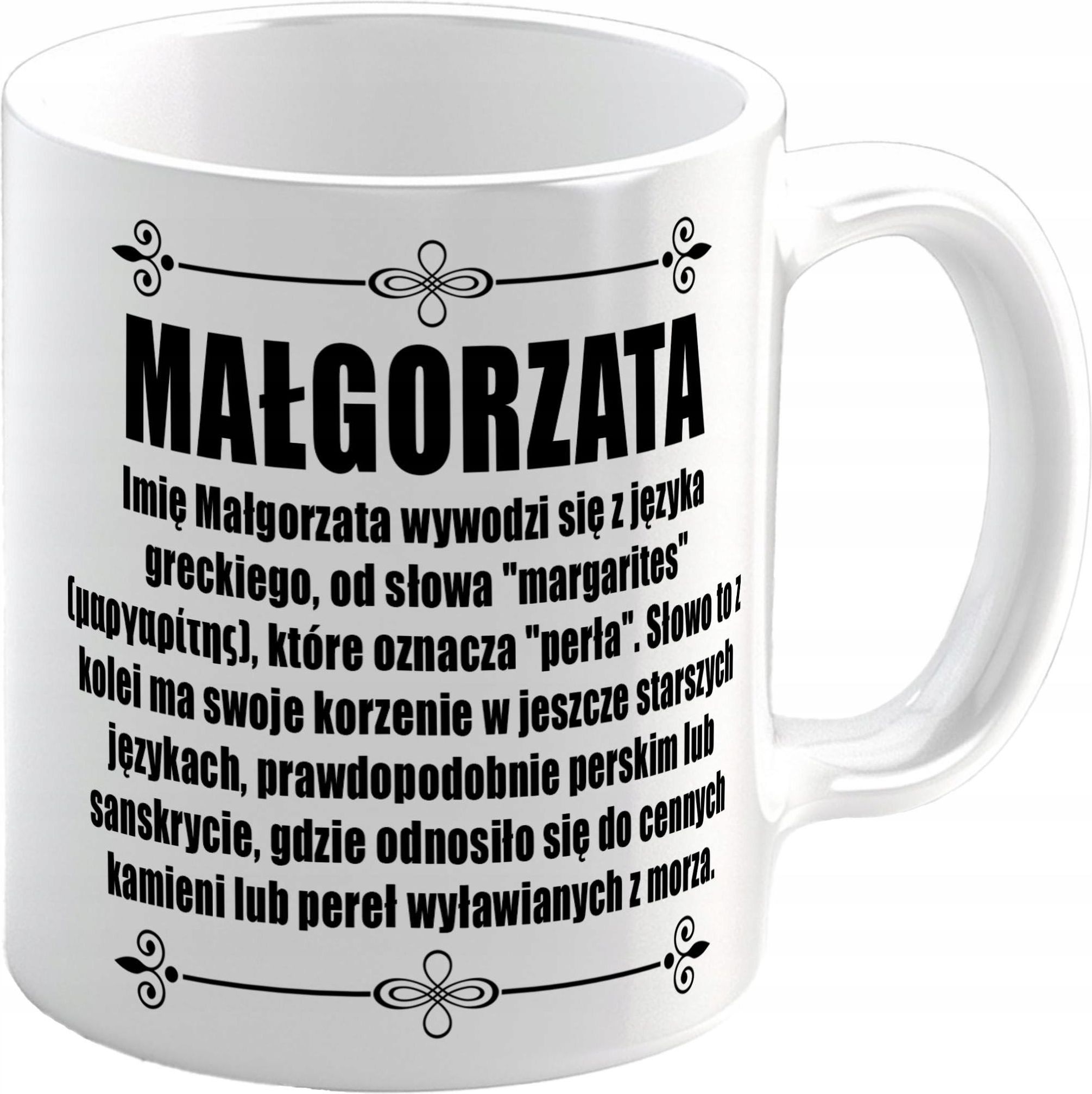 Kubek Z Imieniem Małgorzata Znaczenie Imion Na Urodziny Imieniny Nadruk ...