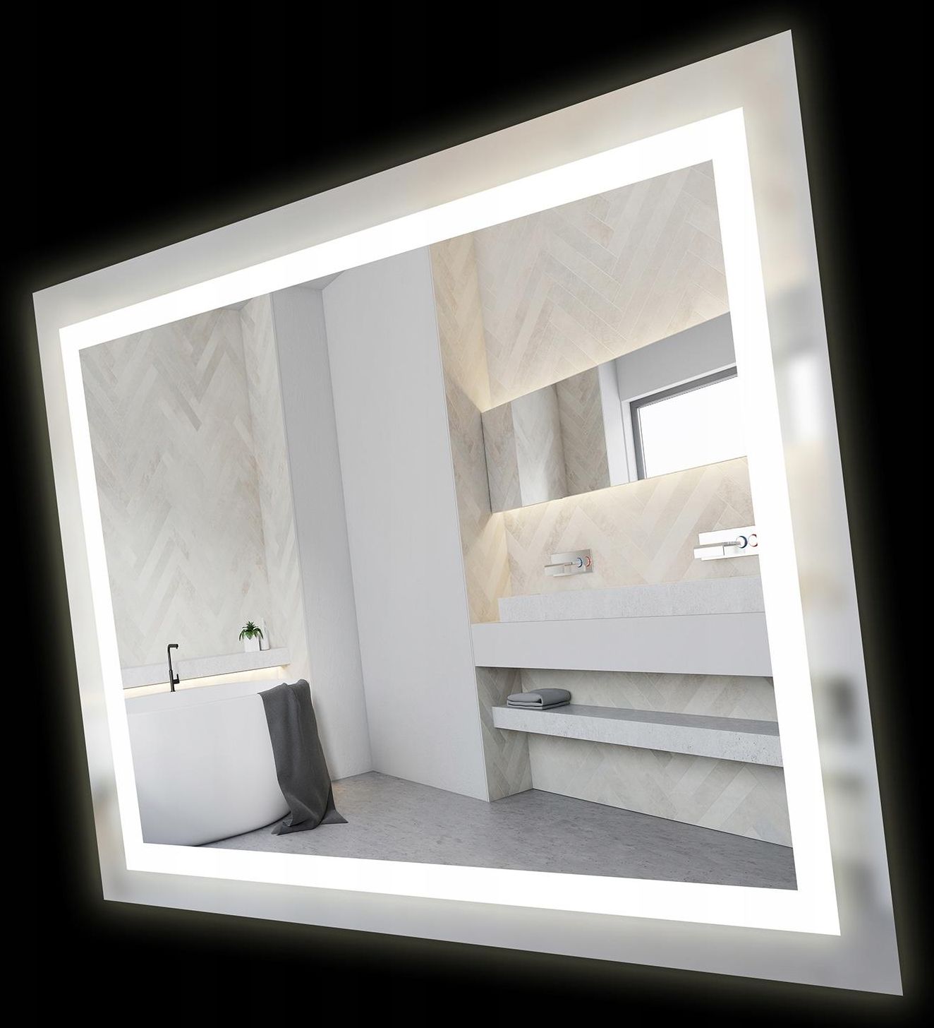 Stylowelustro Lustro Łazienkowe Led 120x50 Włącznik Dotykowy - Opinie i ...
