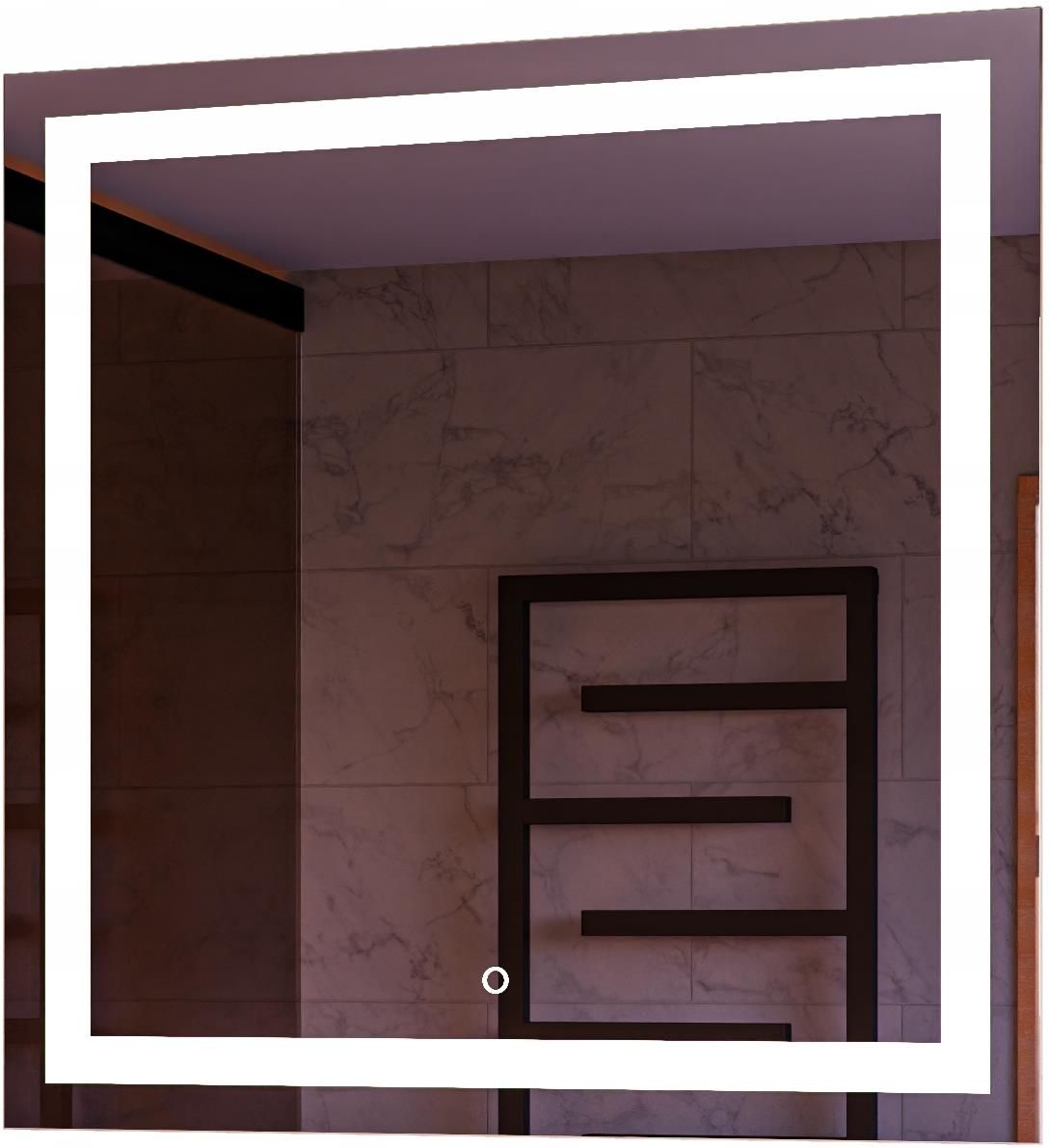 Home & Decor Group Lustro Led Łazienkowe 70x70 Włącznik Dotykowy ...