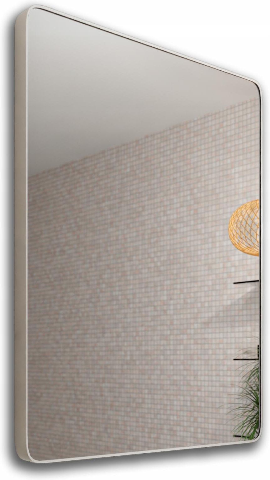 Alasta Lustro Loft 50x70 Aluminiowa Zaokrąglona Biała Rama - Opinie i ...