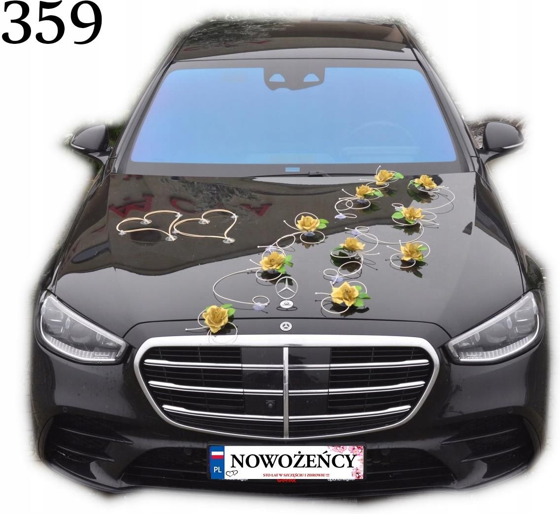 Monika Dekor Dekoracja Samochodu Ozdoby Na Auto Do Ślubu 359 - Ceny i ...