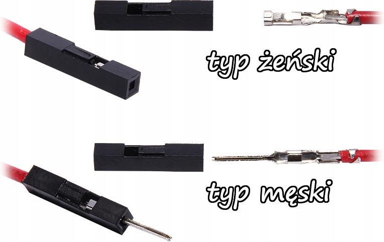Veoz Obudowa Złącza Dupont 1X1 Pin Raster 2.54Mm Komplet 10Szt ...
