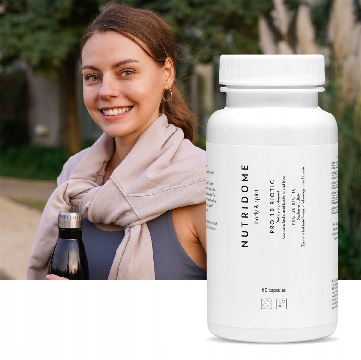 Nutridome Probiotyk Kwas Mlekowy Błonnik Pro 10 Biotic 60kaps. - Opinie ...