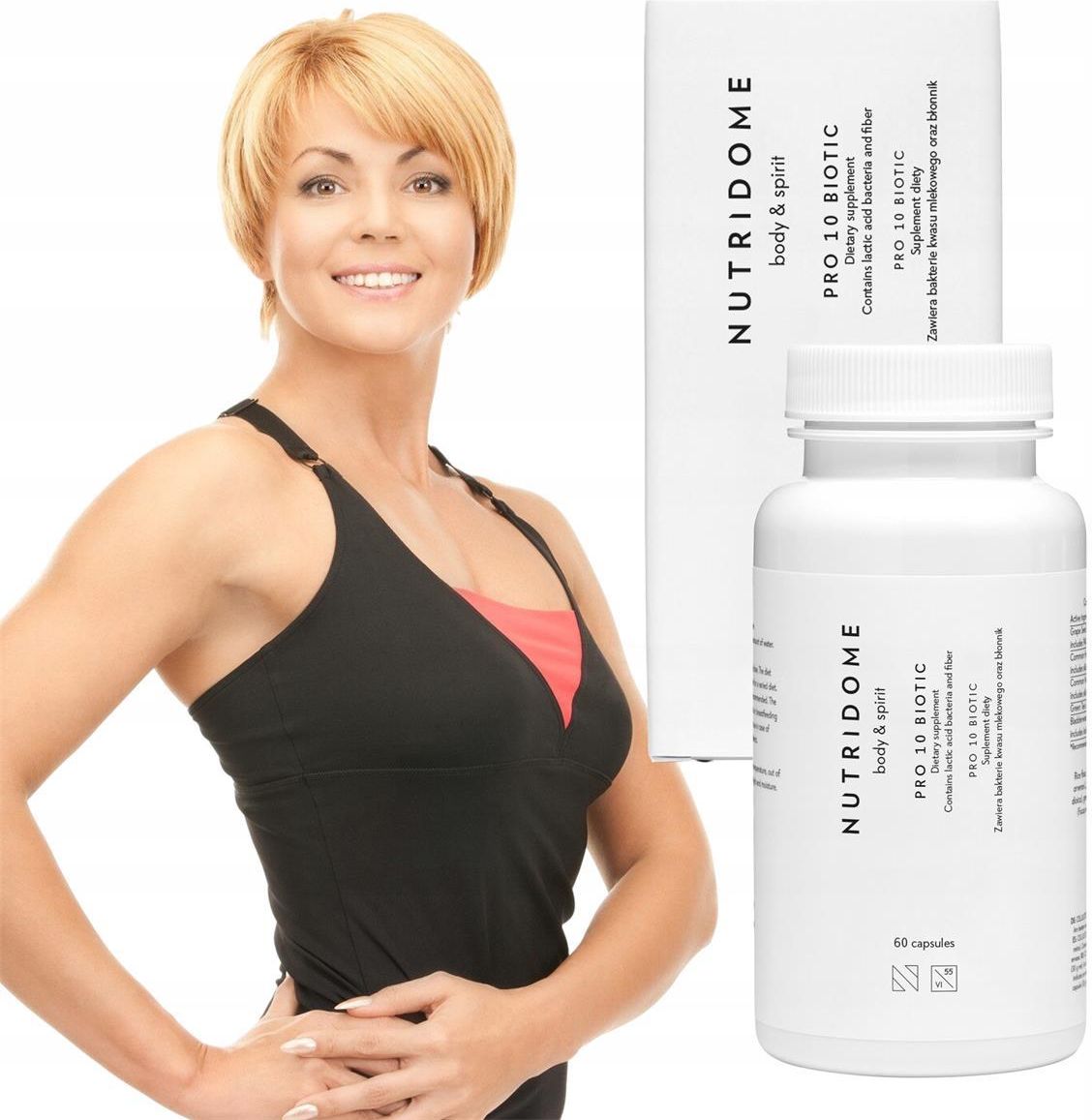Nutridome Probiotyk Kwas Mlekowy Błonnik Pro 10 Biotic 60kaps. - Opinie ...