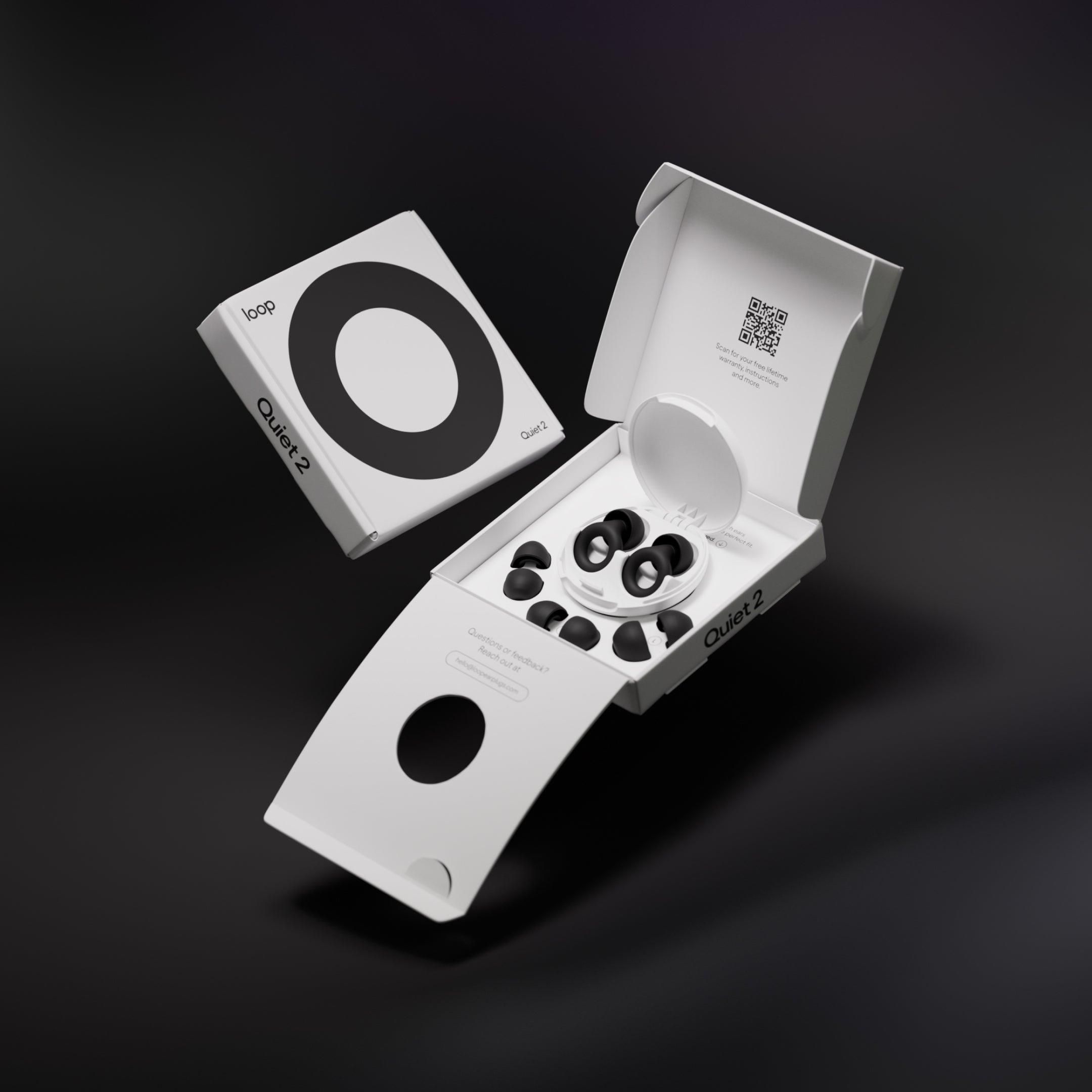 Loop Stopery Zatyczki Wyciszające Motocyklowe Quiet 2.0 Black -24Db ...