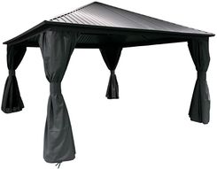 Garden Point Metalowa Altana Sardynia Z Zasłonami 3X4 Antracyt Gap1150 ...