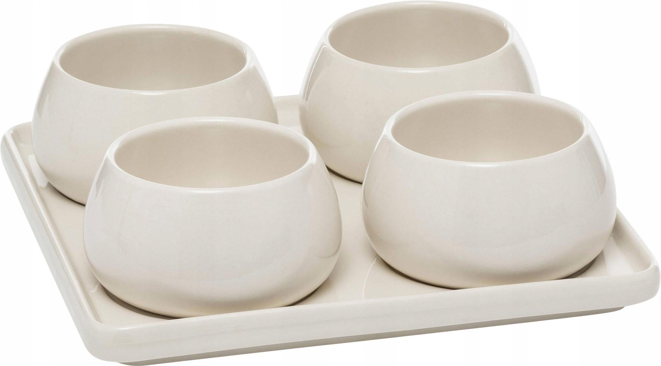 Secret De Gourmet Miseczki Na Przekąski Ceramiczne Zestaw Misek Białe ...