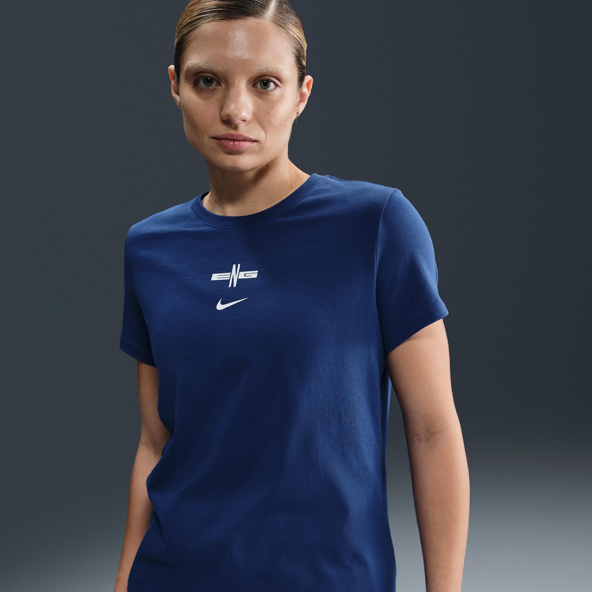 Damski T-Shirt Piłkarski Nike Anglia - Niebieski - Ceny i opinie - Ceneo.pl