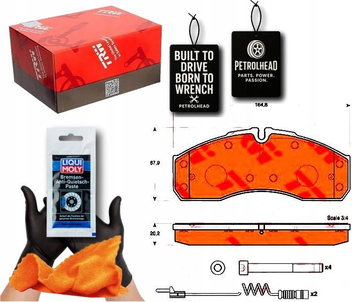 Klocki hamulcowe Trw Klocki Hamulcowe Mercedes Przód Sprinter Vario 2,7 ...