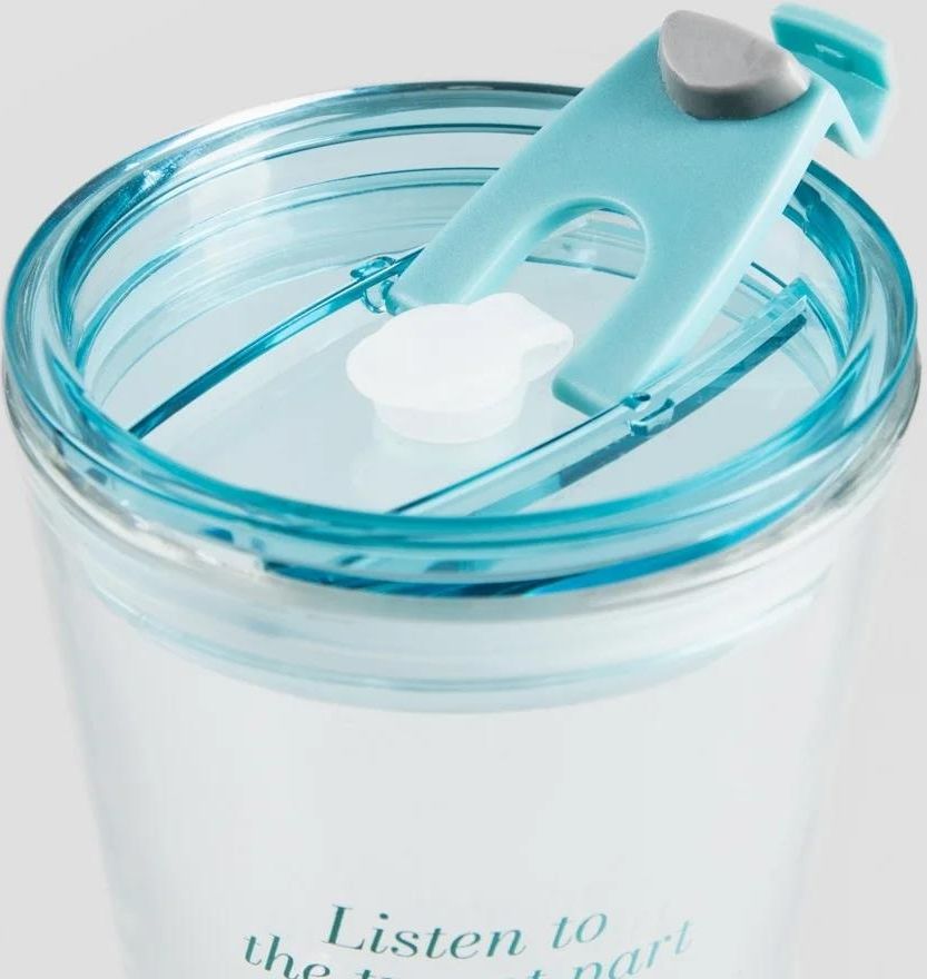 Homla Szklanka Monroe Summer Ze Słomką I Cytatem Niebieska 0,4l ...