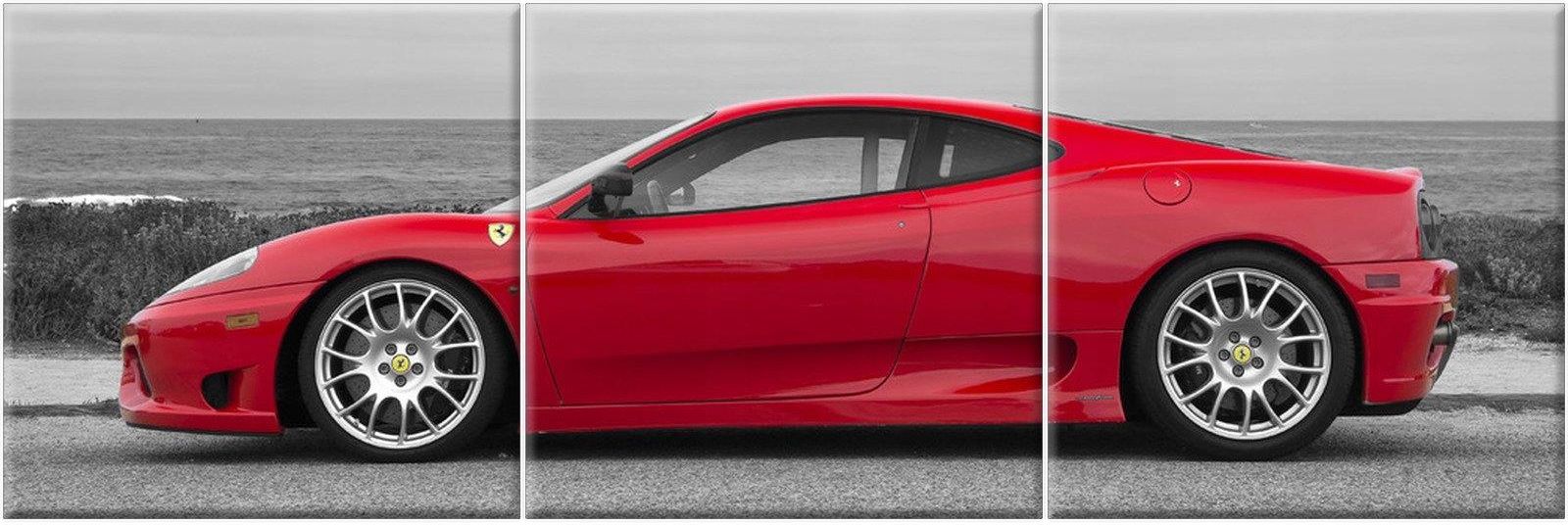 Artb2B Ferrari Czerwone Auto 150x50 Samochód Wóz Obraz (1807A_3F ...