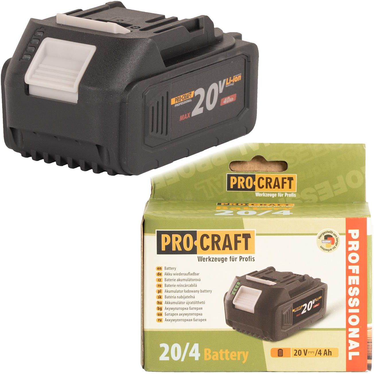 Procraft 20/4 Akumulator 20V 4,0Ah - Opinie i ceny na Ceneo.pl
