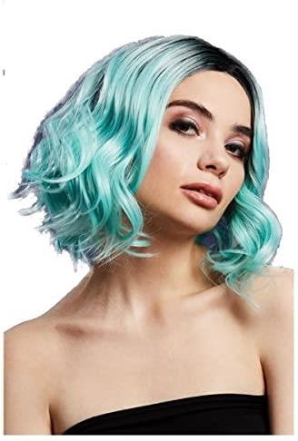 Smiffys Fever Kourtney Wig Mieszanina Dwukolorowa Peppermint 72037 ...