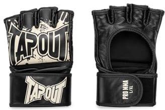 Tapout Mma Pro Fight Rękawiczki Ze Skóry 1 Para Mma, Black/Ecru, M ...