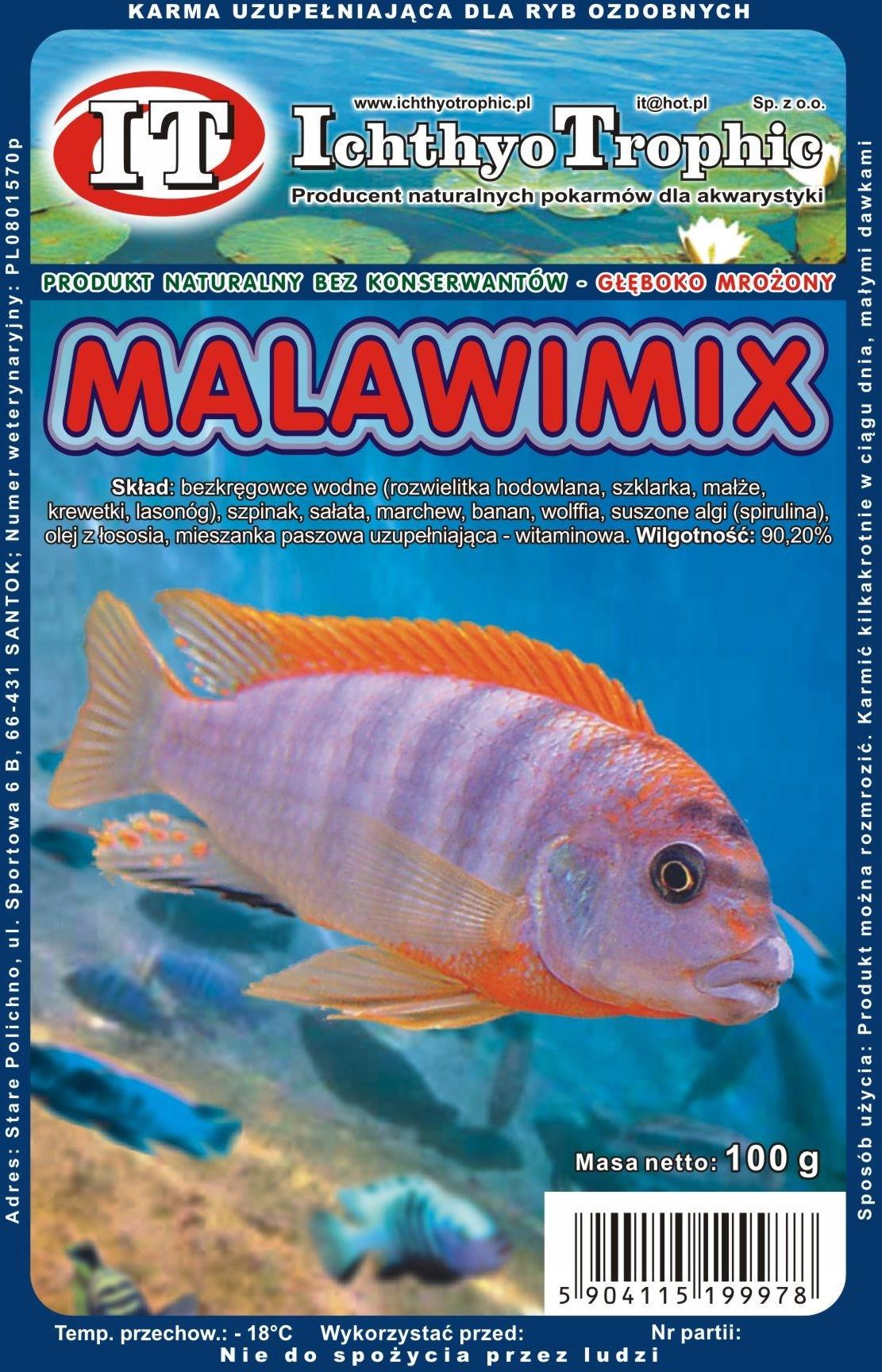 Ichthyo Trophic Malawimix Pokarm Mrożony Blister 100G - Ceny i opinie ...