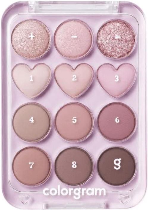 Colorgram Pin Point Eyeshadow Palette #02 Pink + Mauve 9.9 g - paleta ...