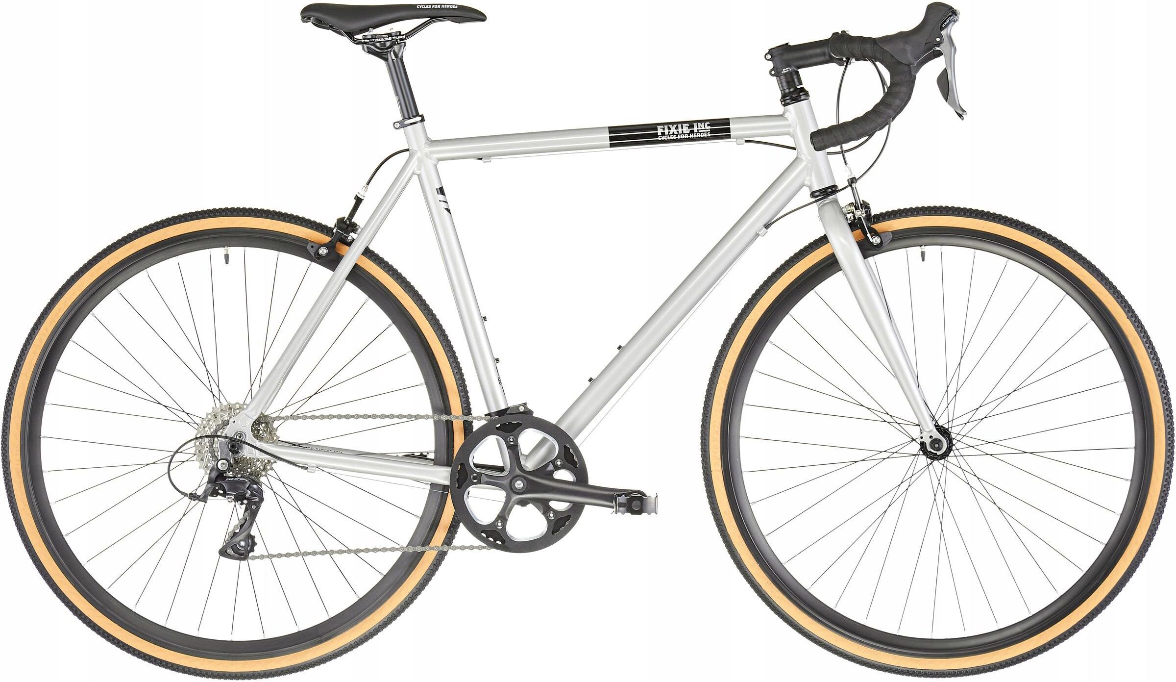 Fixie Gravel Fixe Floater Race 8S Silver 28 2023 - Rowery Przełajowe ...