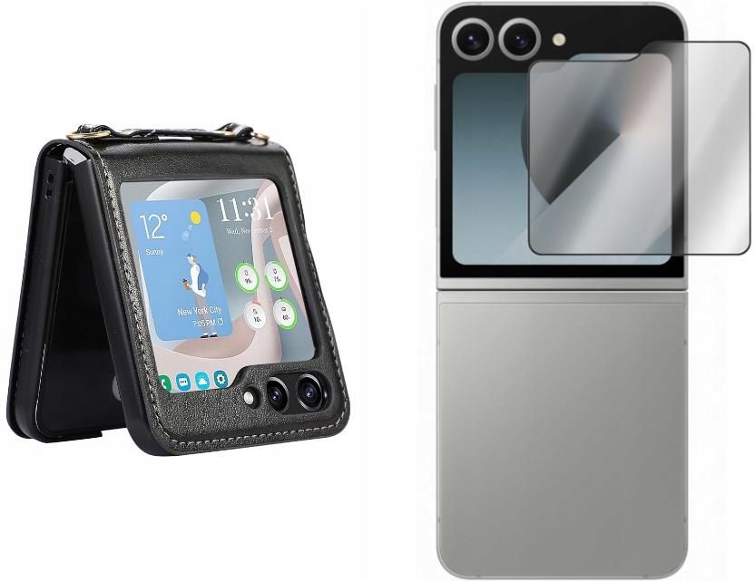 Gsm Hurt Etui Do Samsung Galaxy Z Flip 6 5G F741 Leather Case Strap ...