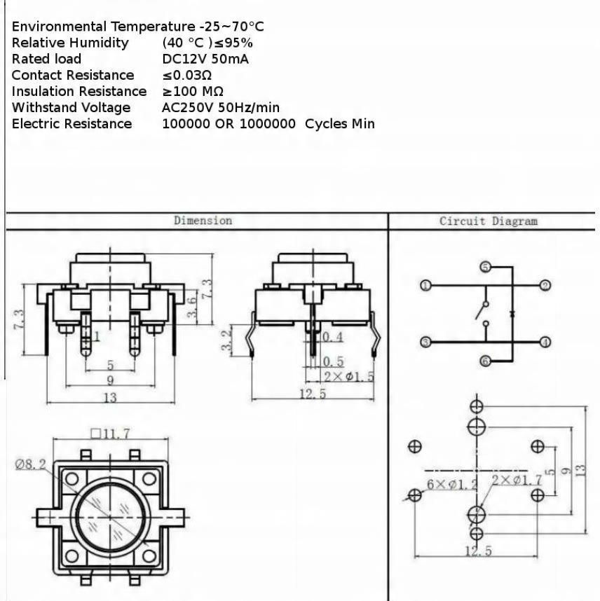 Prc Tact Switch 12x12mm H=7mm Żółte Podświetlenie - Opinie i ceny na ...