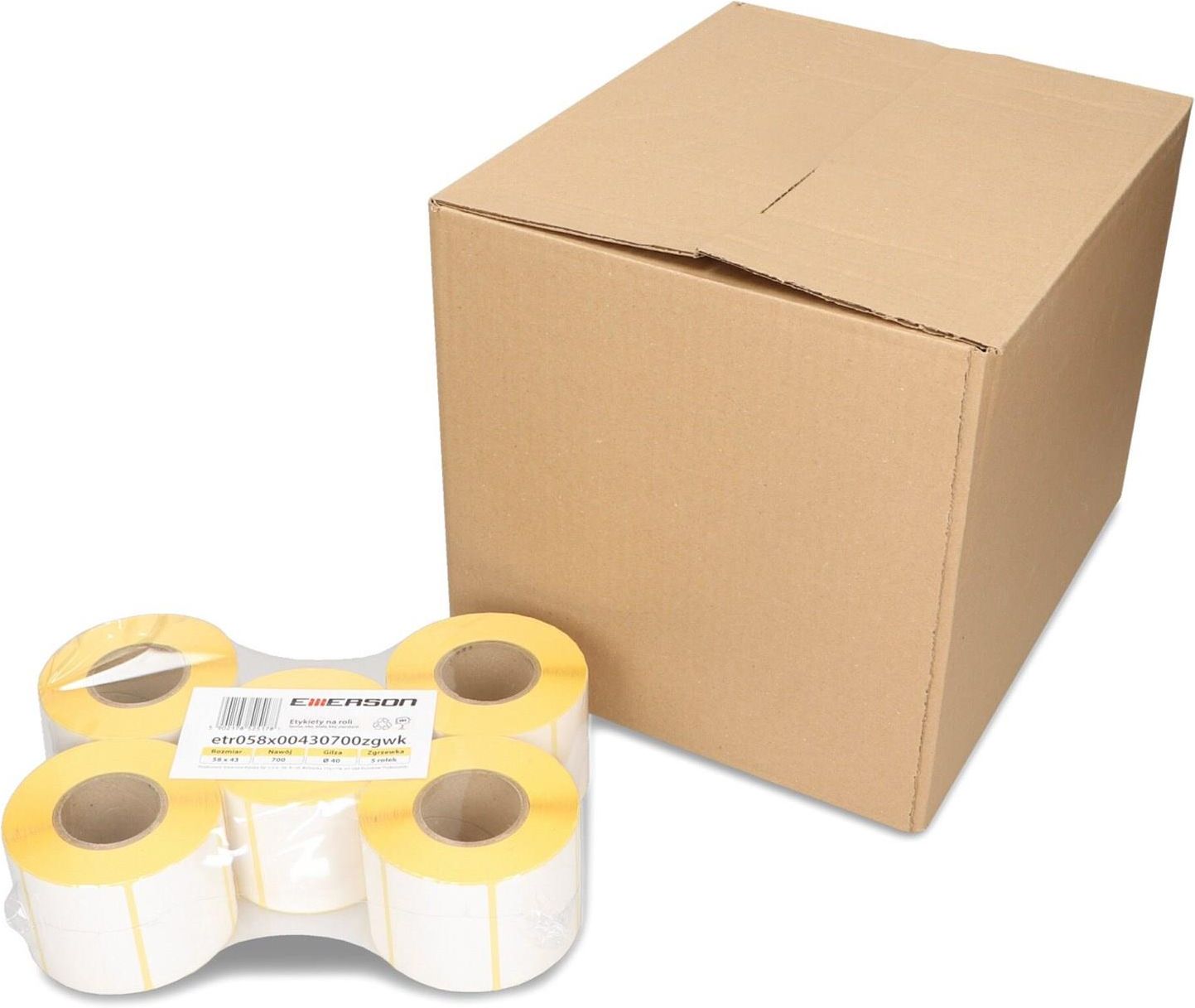 Emerson Etykiety Samoprzylepne 58X43Mm Termiczne W Rolce Termo Eco ...