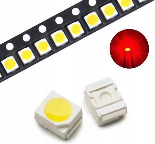 Dioda Led Smd 3528 Red Czerwony 50szt. - Opinie i ceny na Ceneo.pl