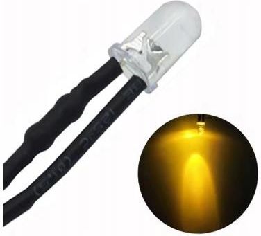 Dioda Led 5mm 12V Dc Żółta Clear Z Przewodem 20cm - Opinie i ceny na ...