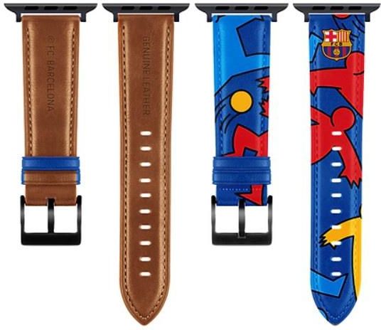 Fc Barcelona Apple Watch Band Real Leather 44/45 Ocfcbawbsp45 Sp ...